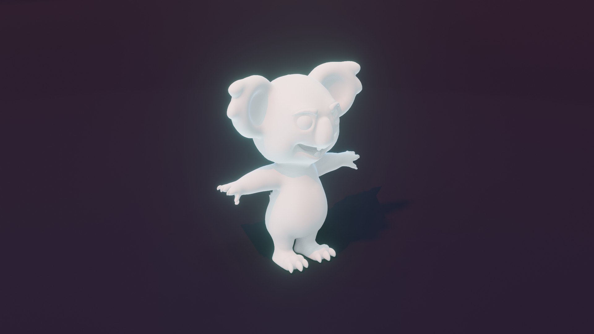 3D Cartoon Koala Animated and Rigged Base Mesh 3D Model - TurboSquid ...