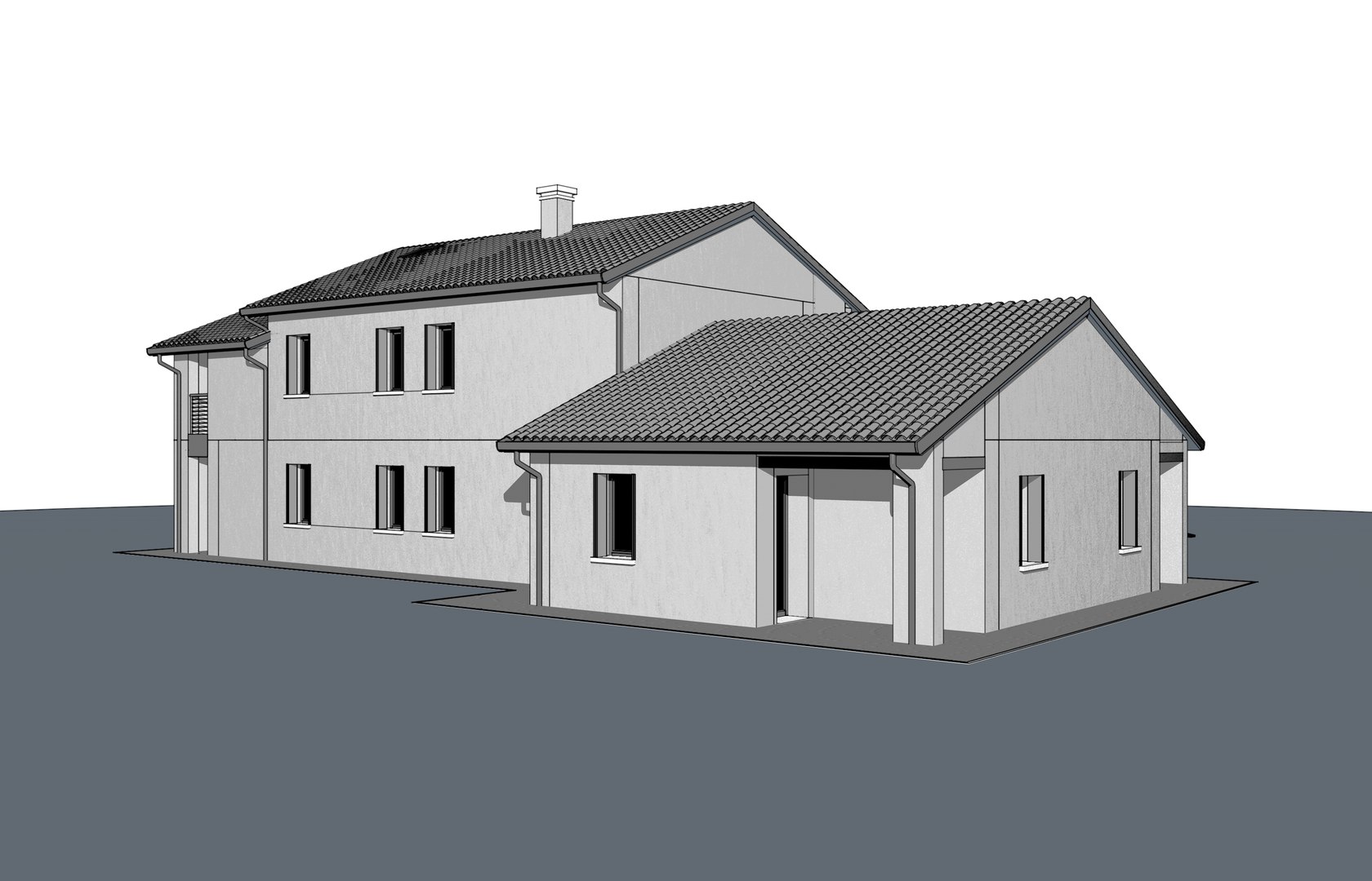 Residential Building 2 3D model - TurboSquid 2160230