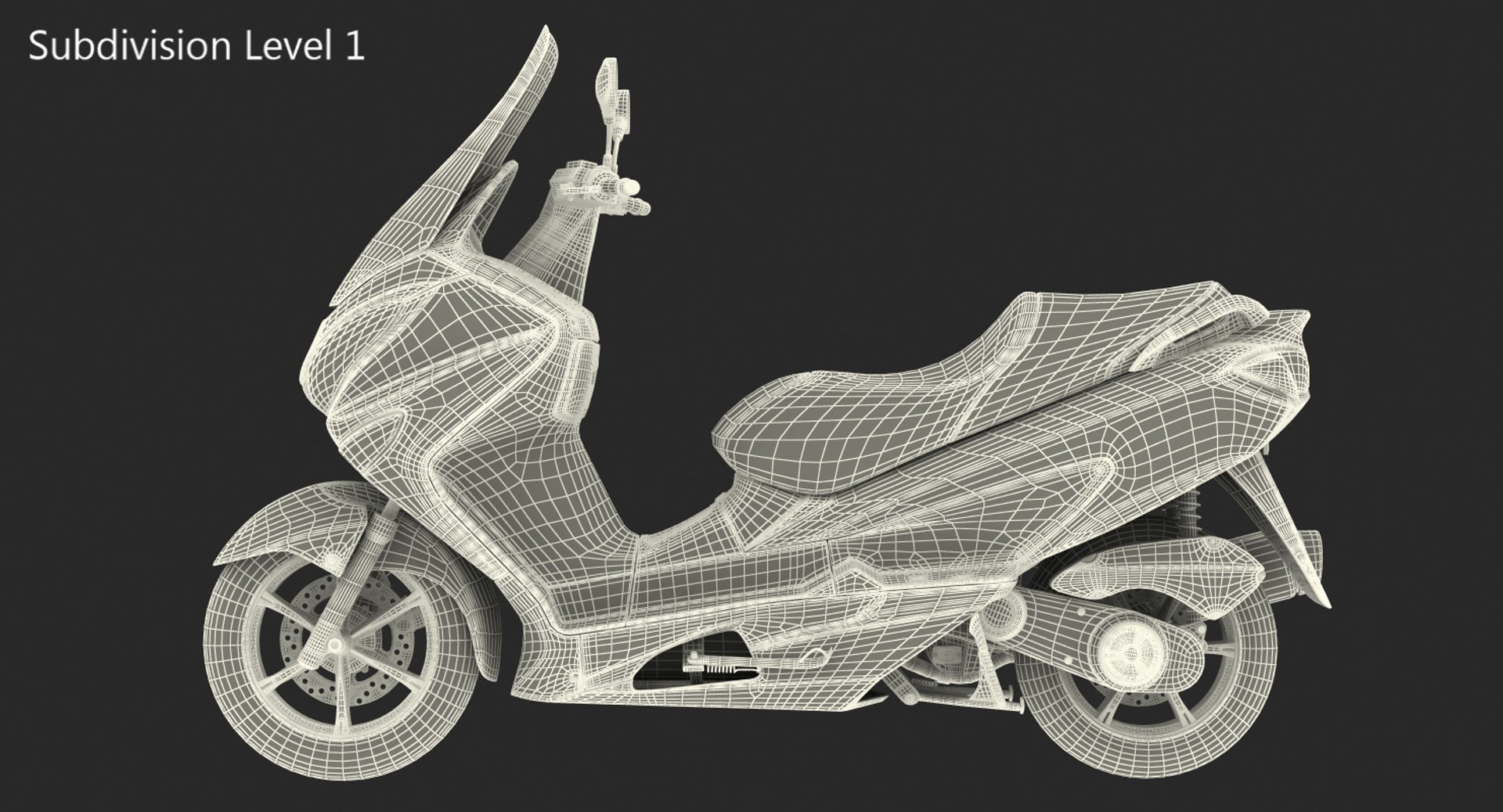 Generic Scooter Motorcycle 3D Model - TurboSquid 1189177