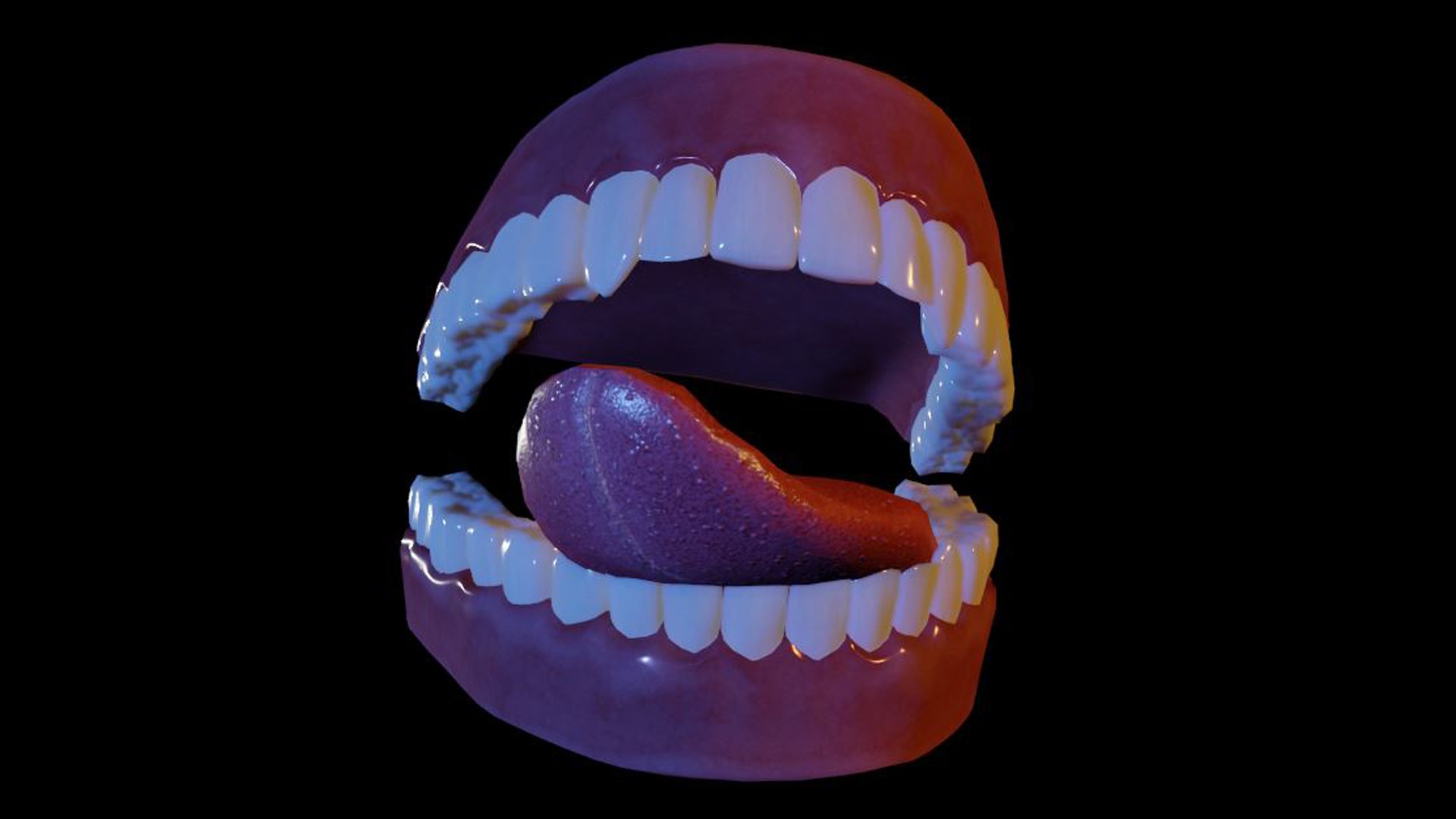 Teeth And Tongue Rigged 3D Model - TurboSquid 2089688