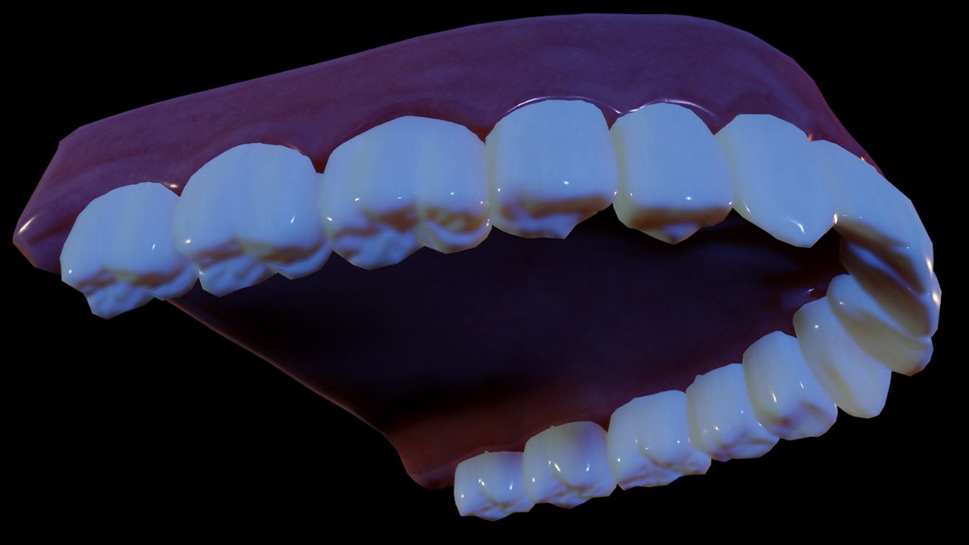 Teeth And Tongue Rigged 3D Model - TurboSquid 2089688