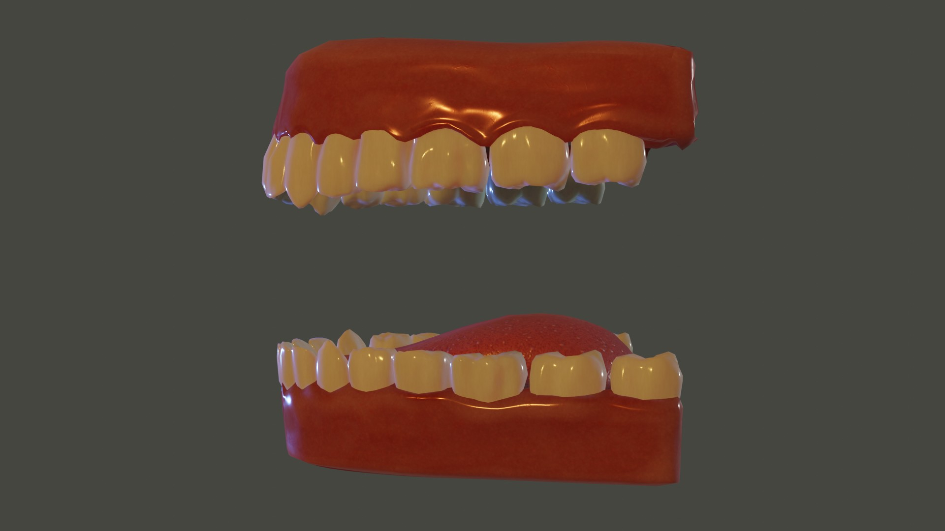 Teeth And Tongue Rigged 3D Model - TurboSquid 2089688
