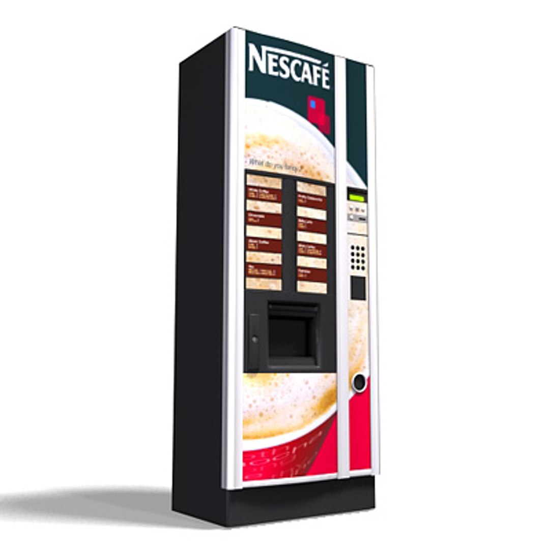 3ds max coffee vending machine
