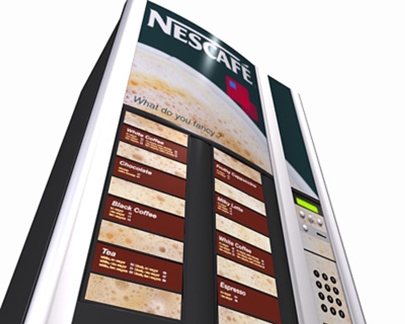 3ds Max Coffee Vending Machine
