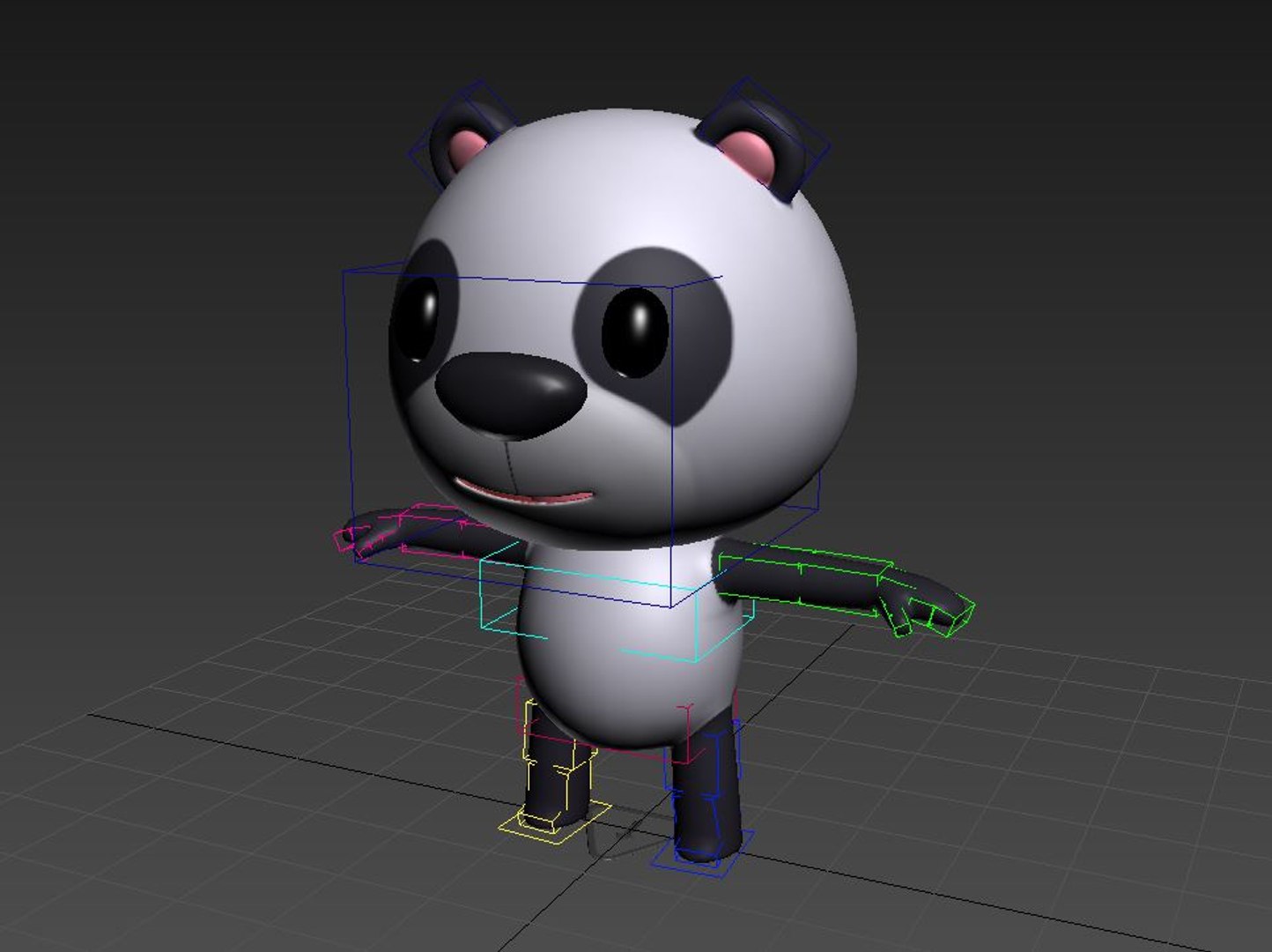 3D Rigged Cartoon Panda Model - TurboSquid 1384821