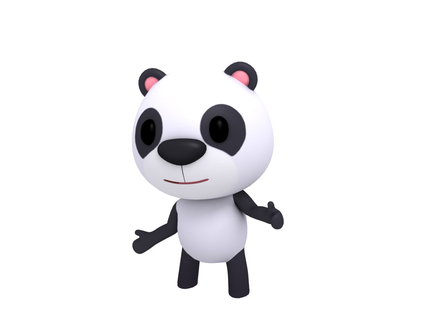 3D Rigged Cartoon Panda Model - TurboSquid 1384821