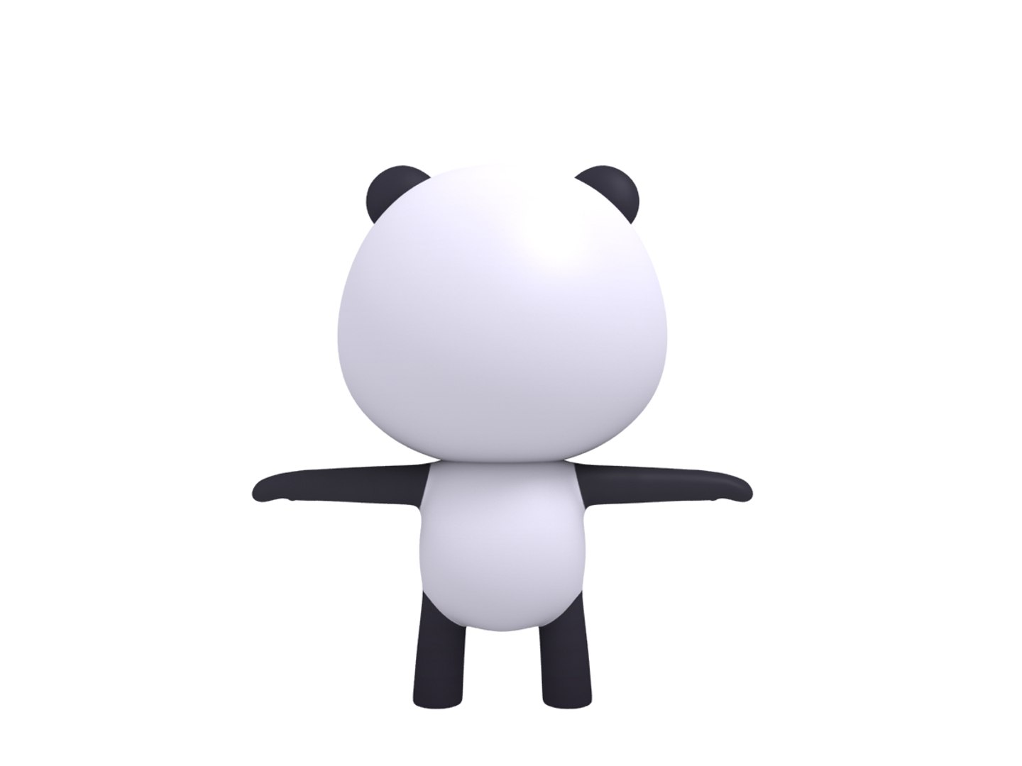 3D Rigged Cartoon Panda Model - TurboSquid 1384821