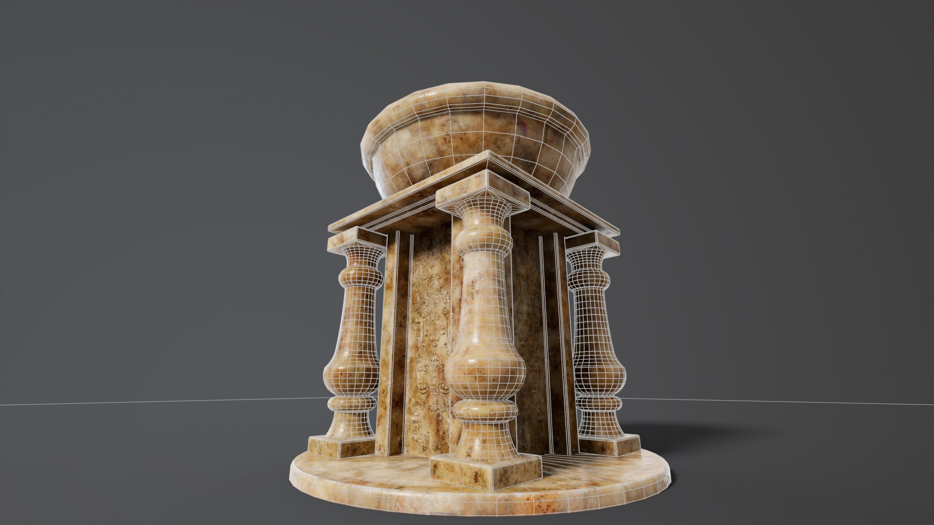 3D Marble Podium Pillar Model - TurboSquid 2232003
