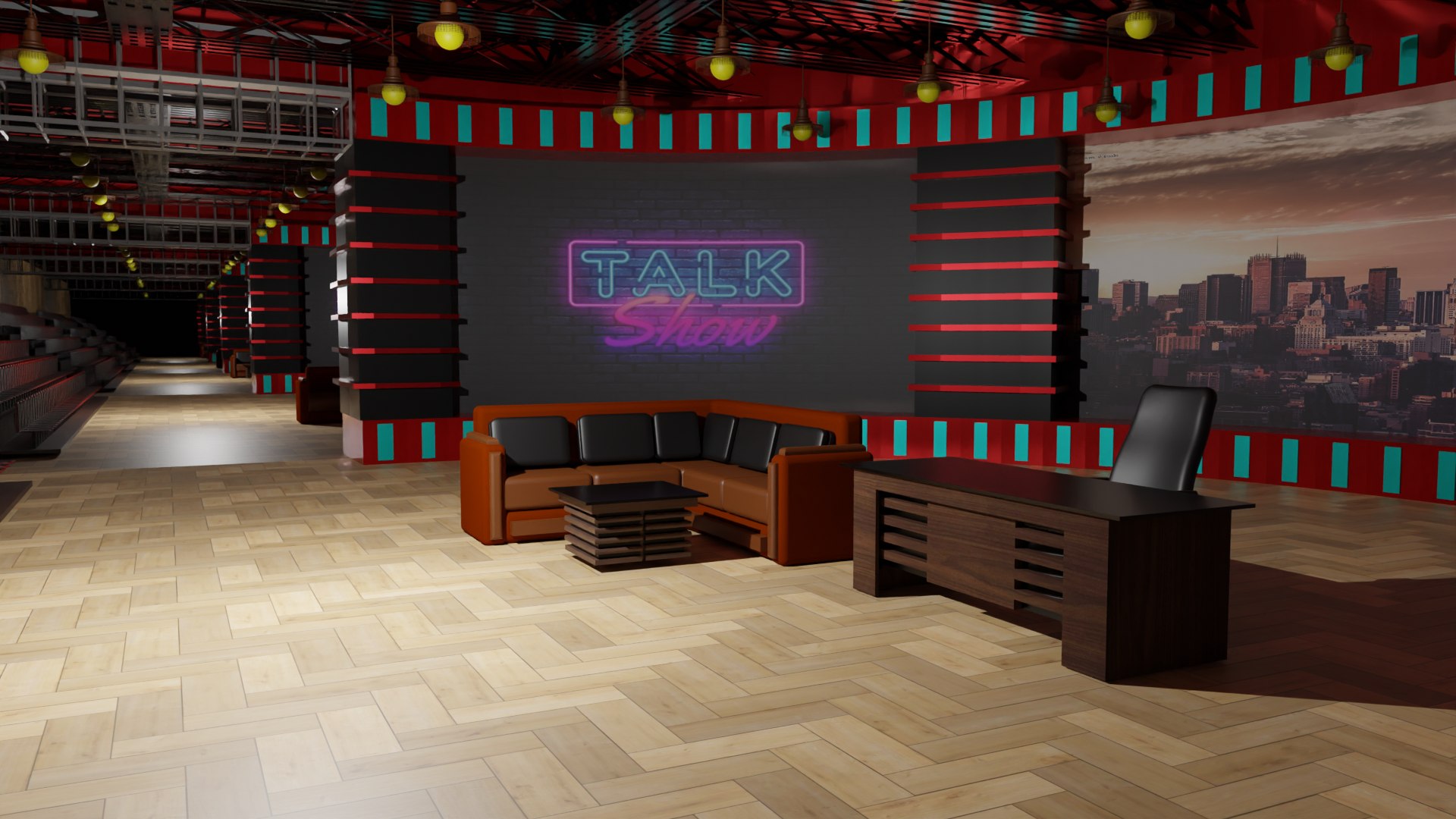 Talk Show TV Studio 3D - TurboSquid 2161102
