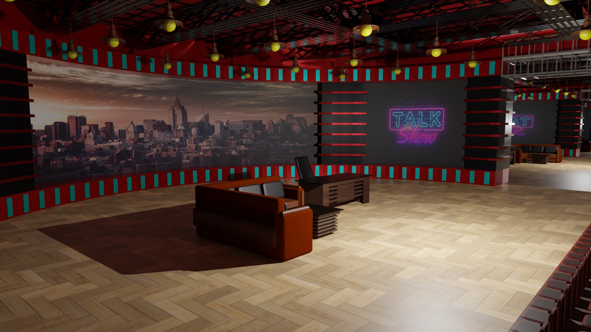 Talk Show TV Studio 3D - TurboSquid 2161102