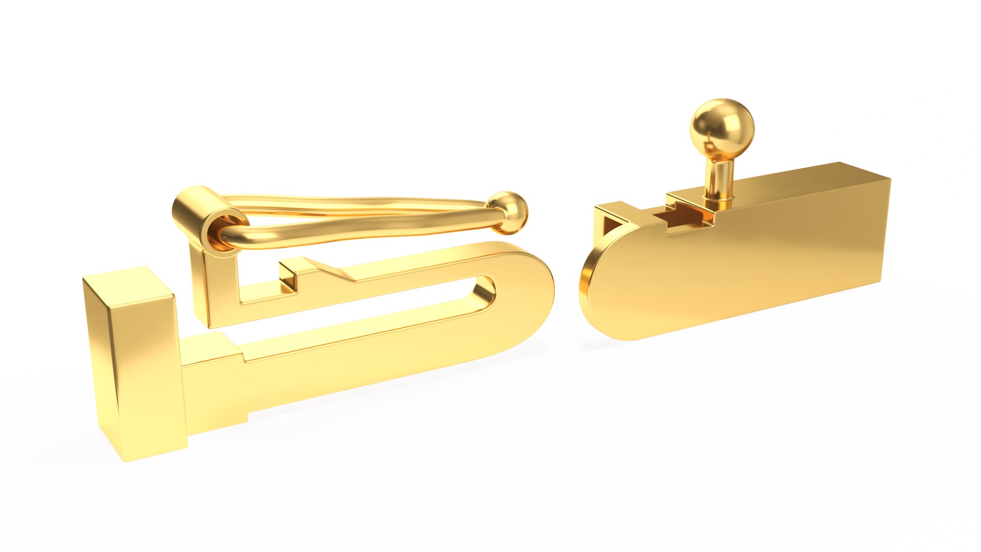 Bracelet Catch Clasp Gold Model - TurboSquid 2121892