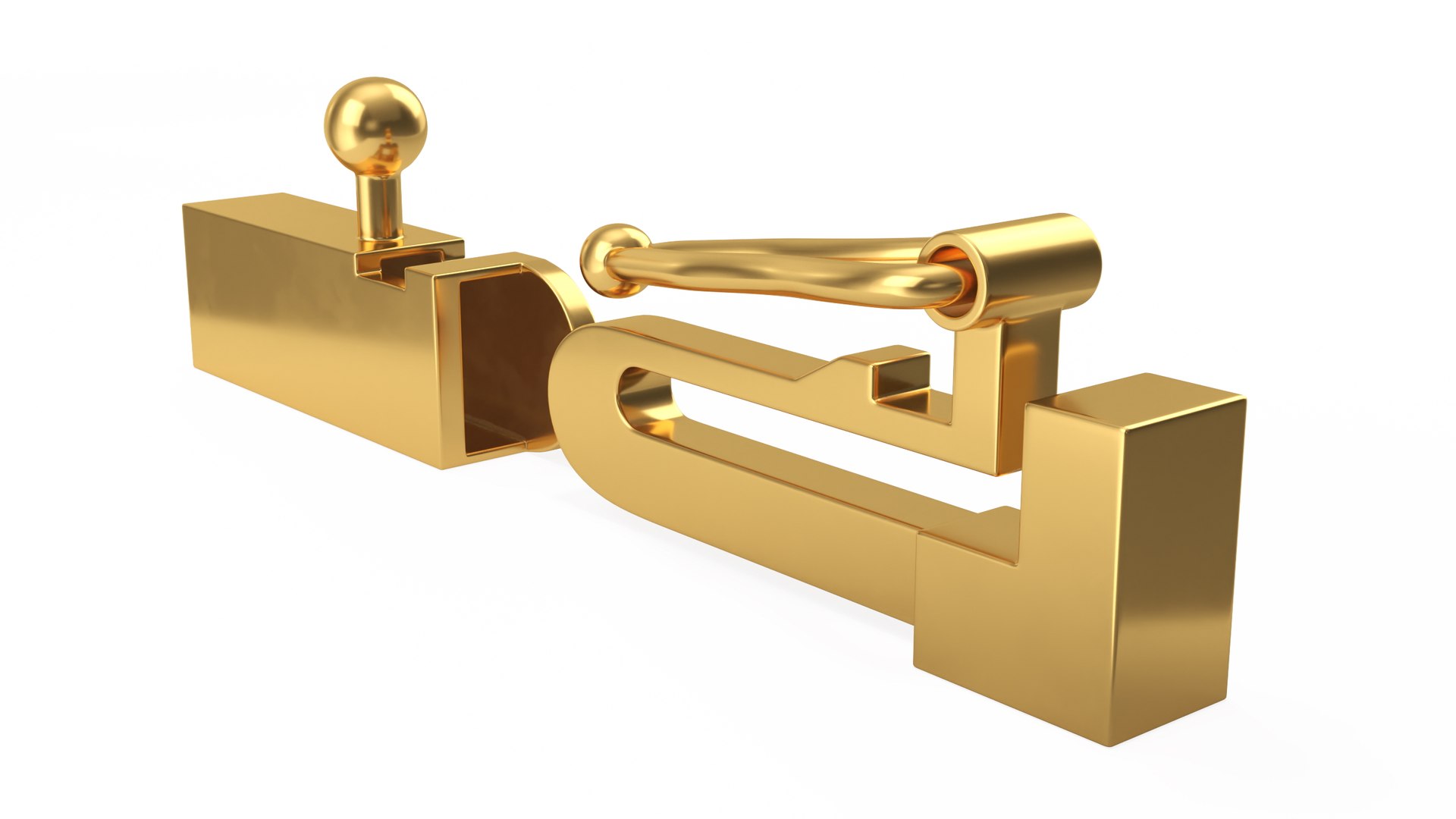 Bracelet Catch Clasp Gold Model - TurboSquid 2121892