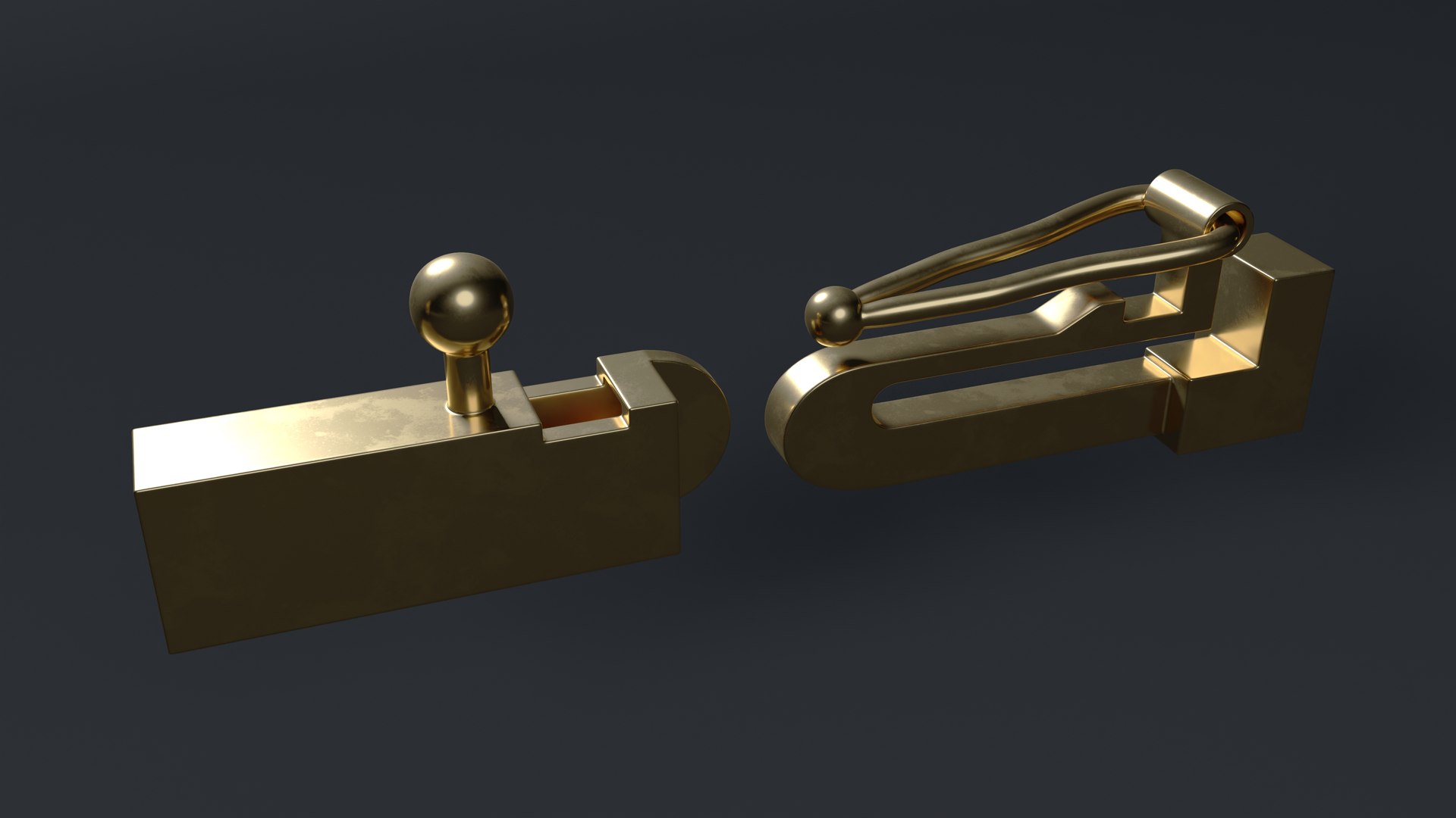 Bracelet Catch Clasp Gold Model - TurboSquid 2121892