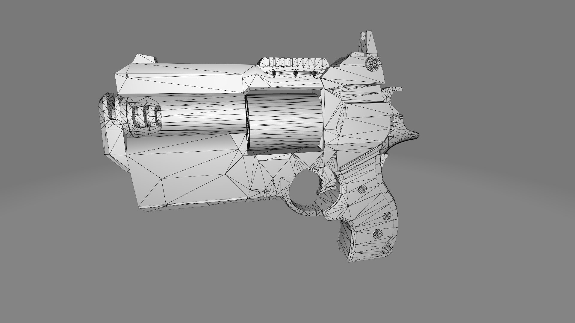 3D Low Poly Heavy Pistol - TurboSquid 2397963