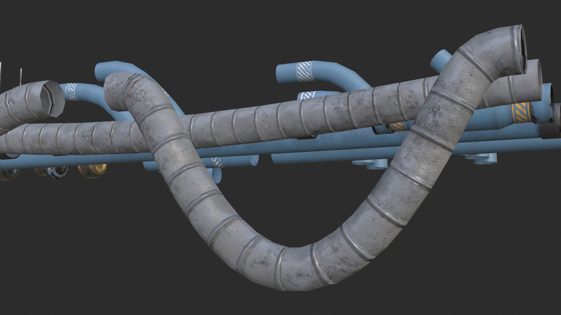 3D Pipes - Modular - TurboSquid 1647041