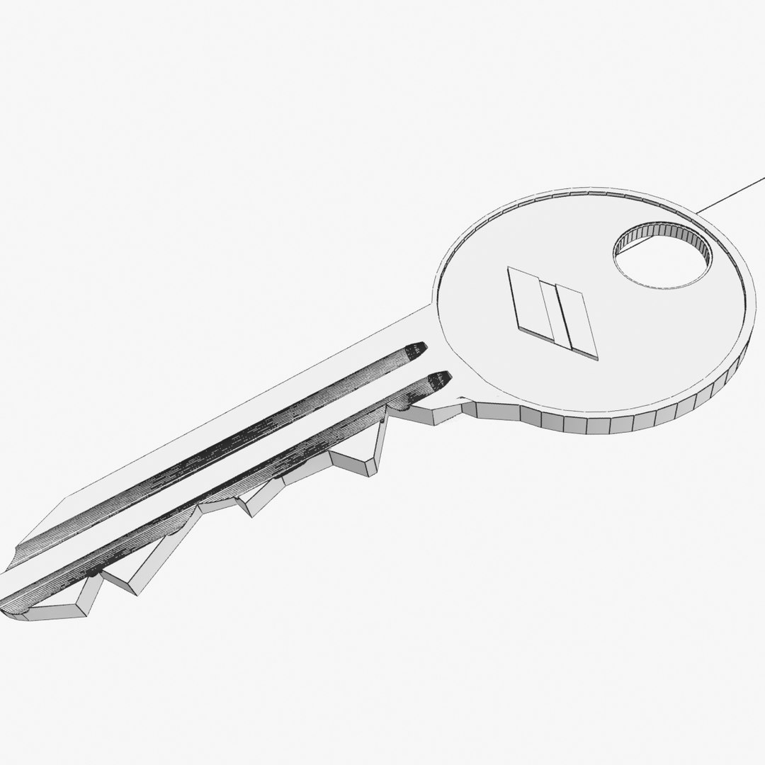 3d Model Key Keychain Chain