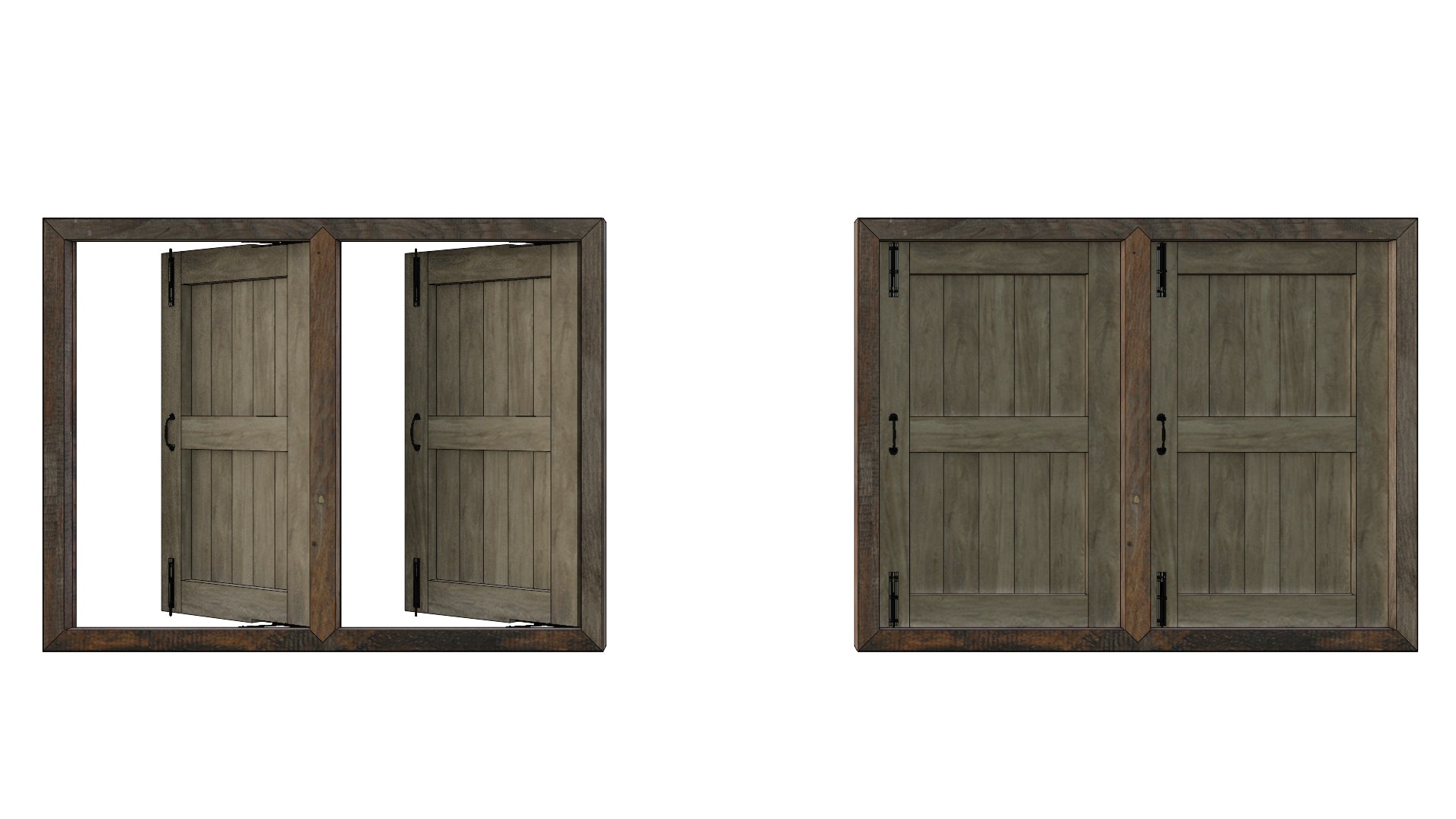 3D Wood Windows - TurboSquid 1966837