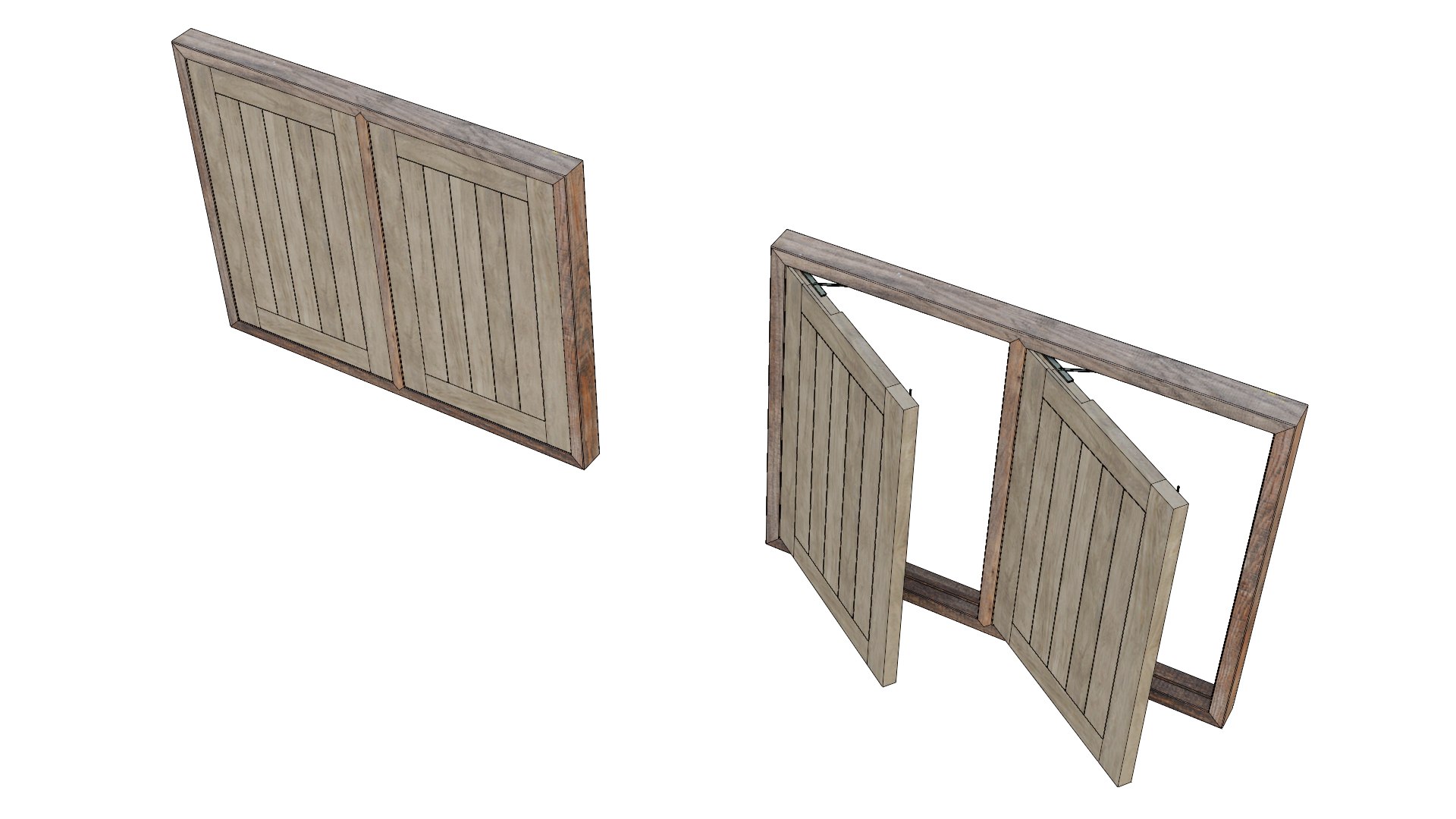 3D Wood Windows - TurboSquid 1966837