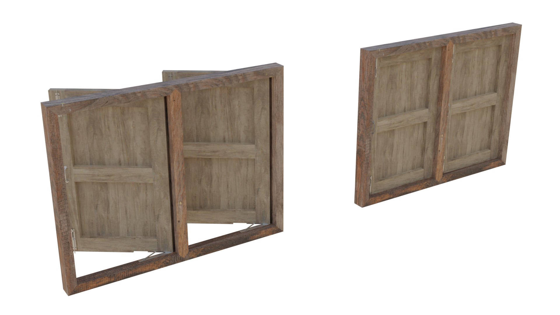 3D Wood Windows - TurboSquid 1966837