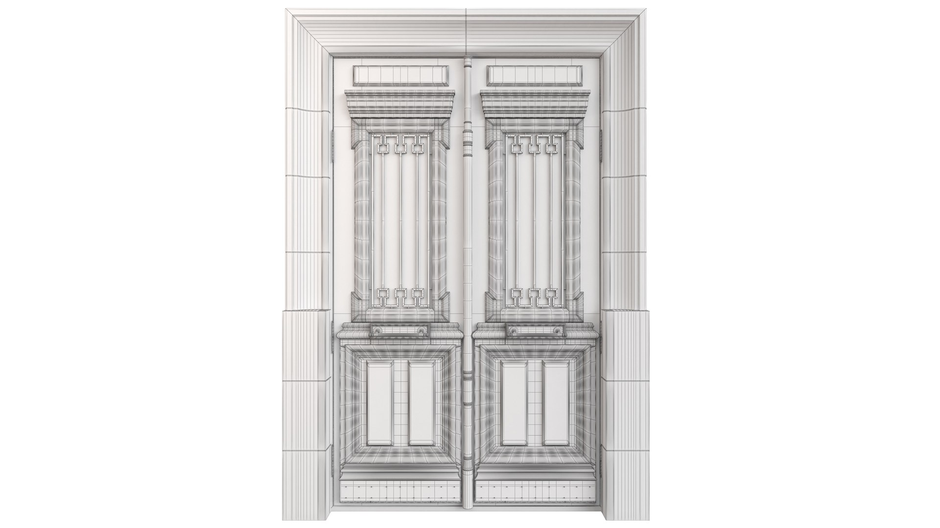 Entrance Classic Door 104 Model - TurboSquid 2141559