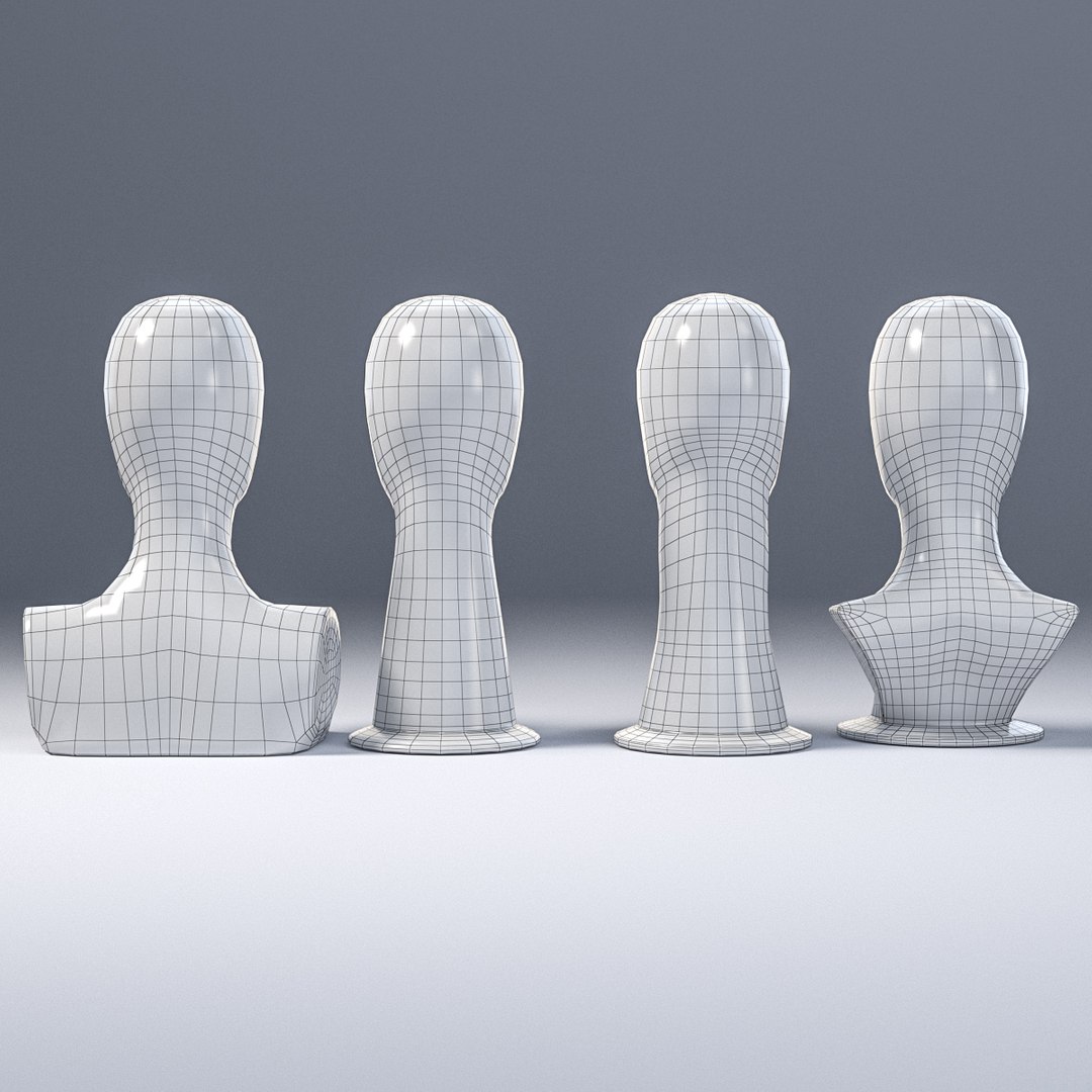 Female Mannequin Head 3d Obj