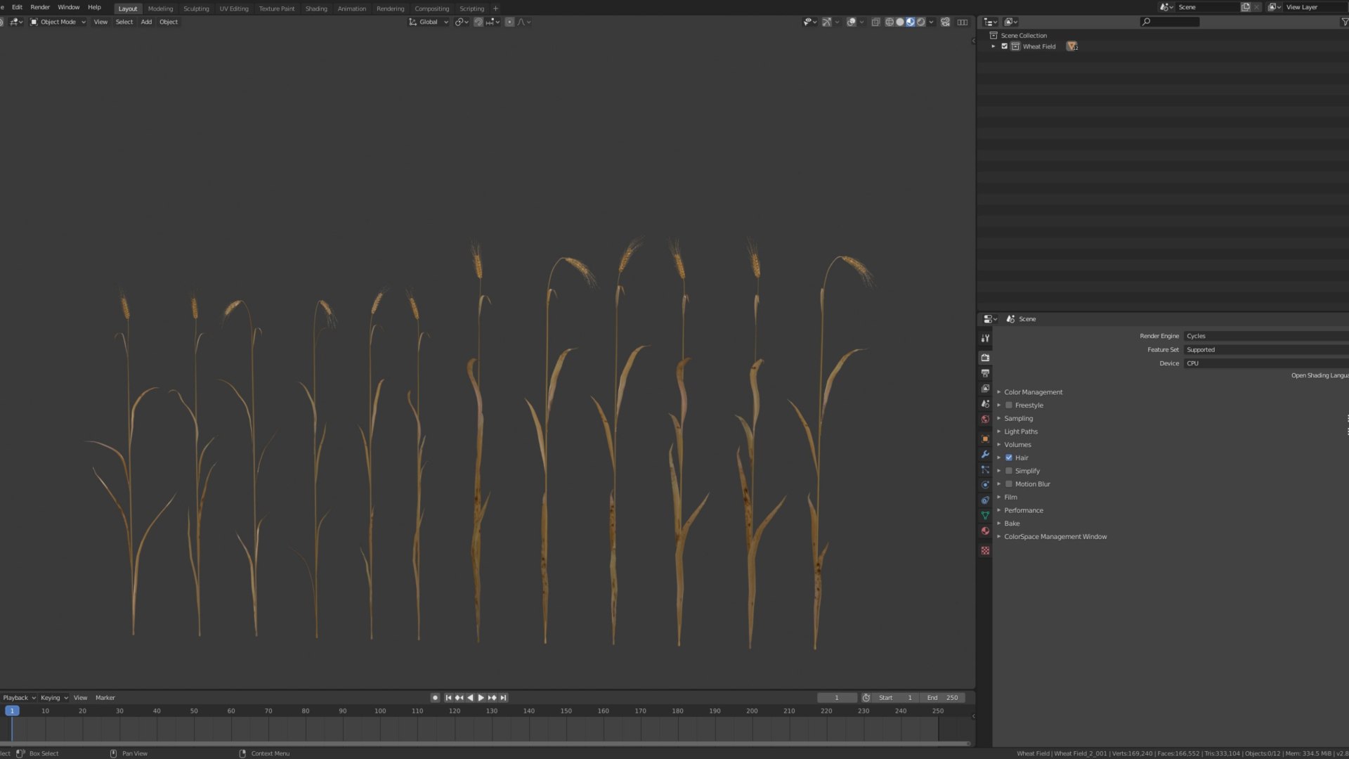 3D Wheat Model - TurboSquid 1634289