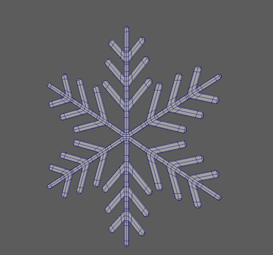 Snowflake snow 3D model - TurboSquid 1456263