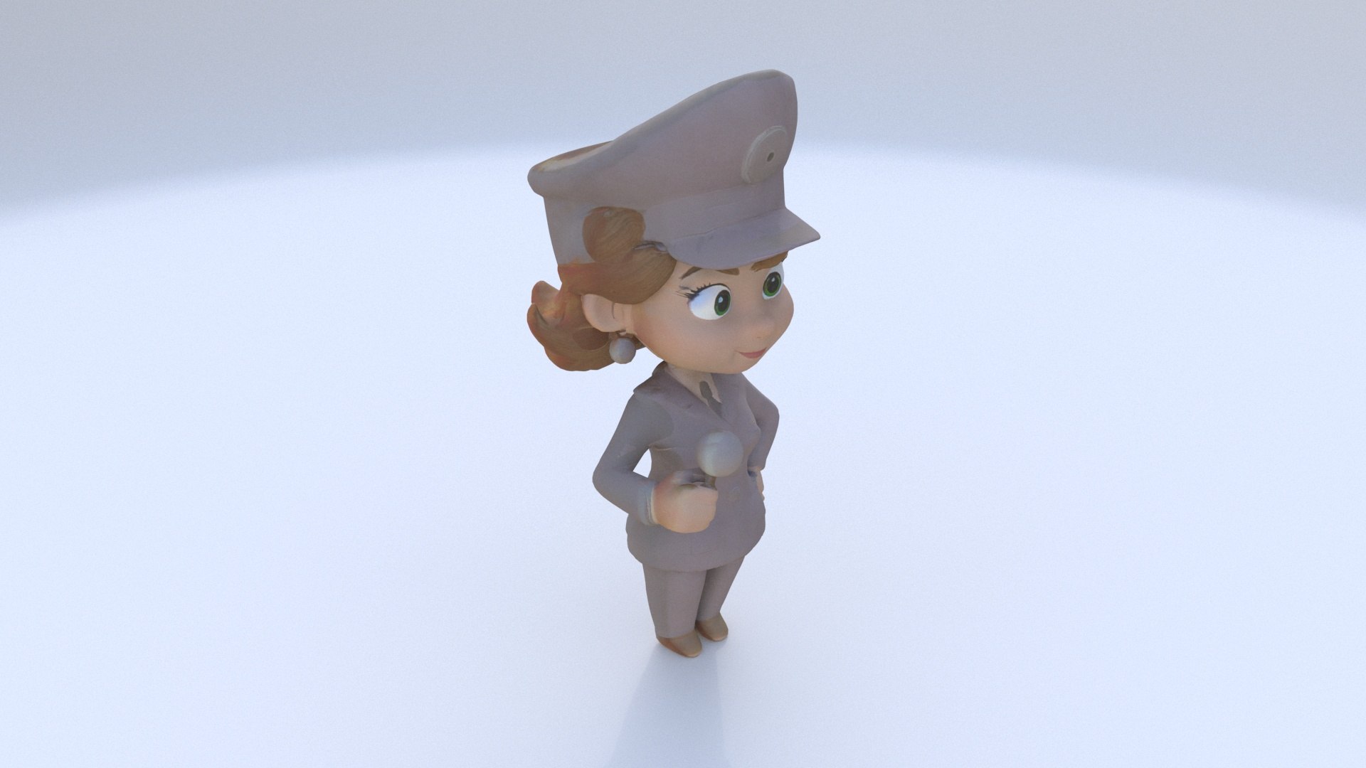 3D Train Conductor Female - TurboSquid 2333499