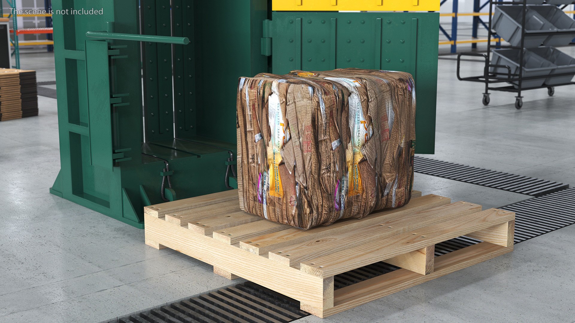 3D Model Pressed Cardboard Briquette - TurboSquid 2271601