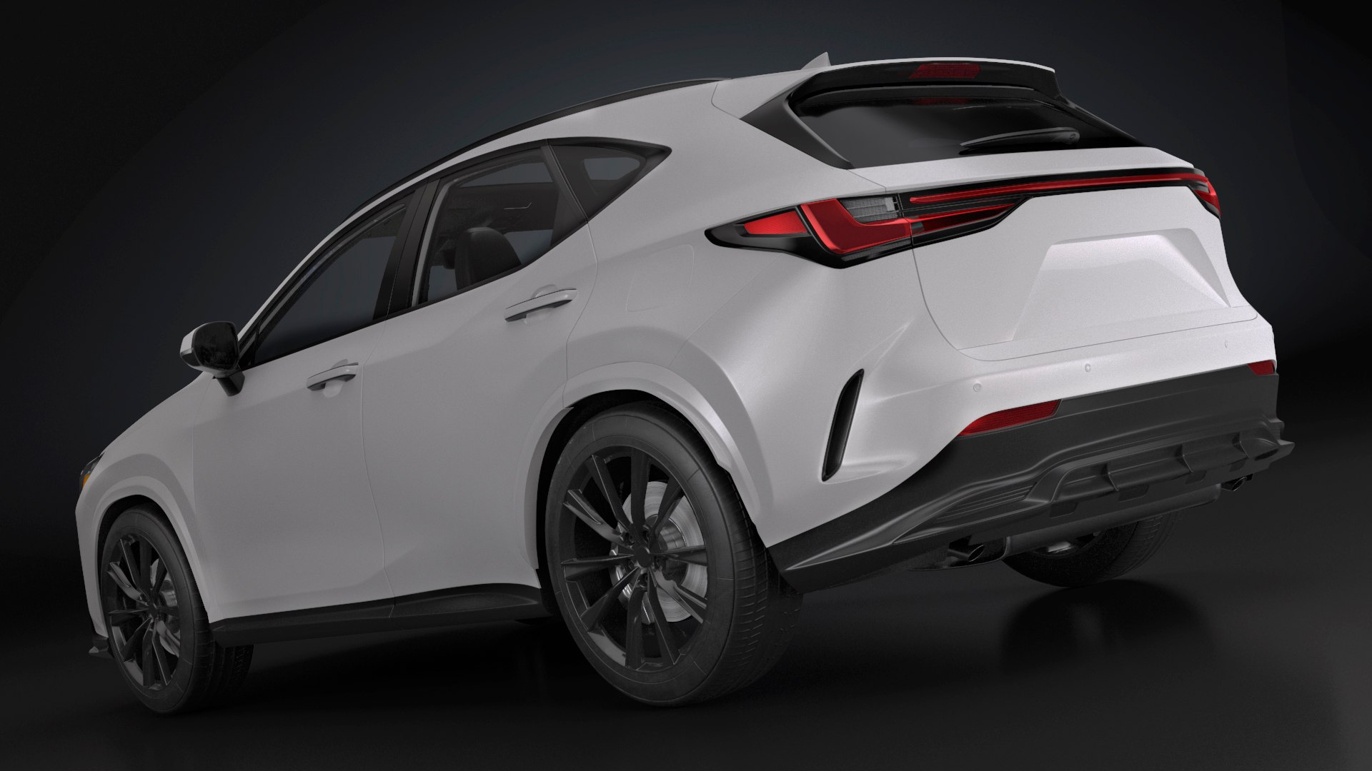 Luxury Hybrid SUV White Simple Interior Rigged 3D - TurboSquid 2163564