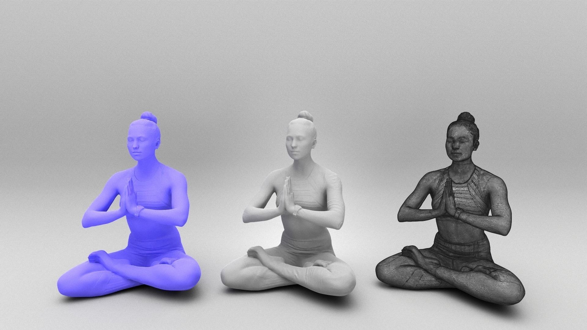 3D Yoga people 01 - TurboSquid 1955082