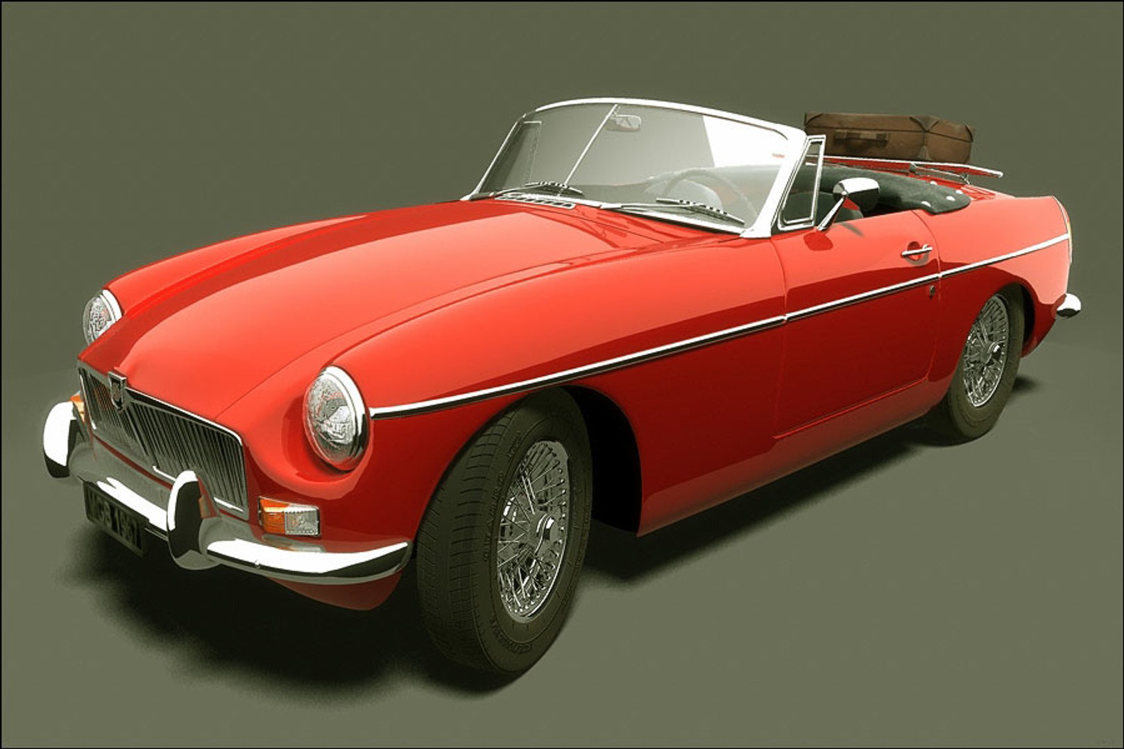 Mgb Car 1967 3d Model