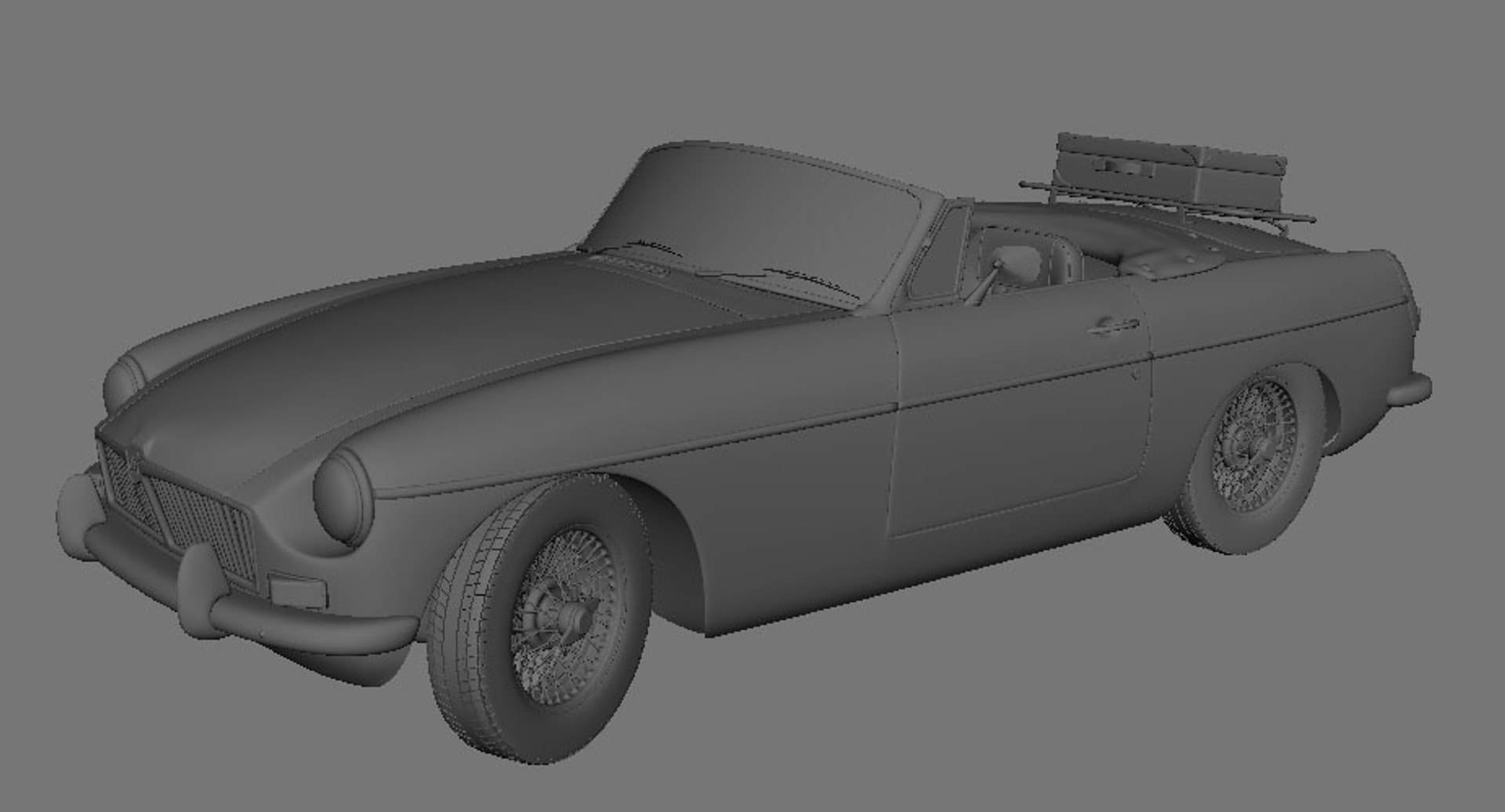 Mgb Car 1967 3d Model