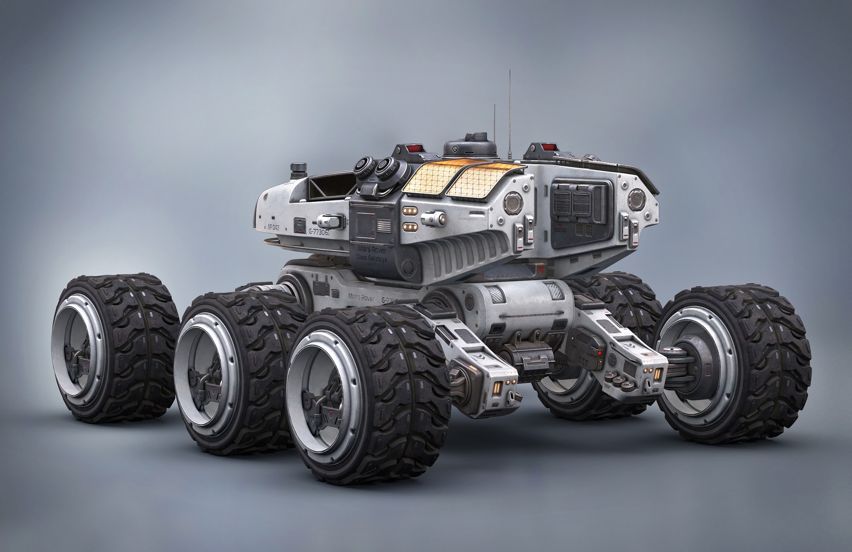 Mars Rover White 3D - TurboSquid 1487017
