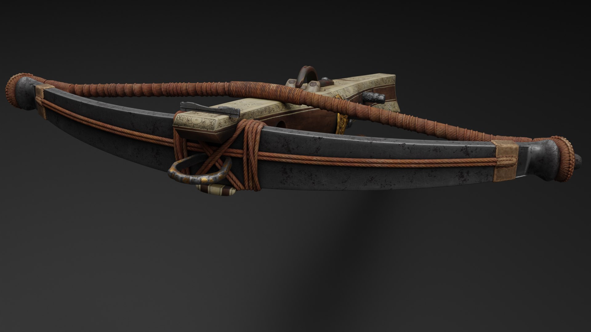 Realistic Medieval Crossbow 8k PBR Model - TurboSquid 2397473