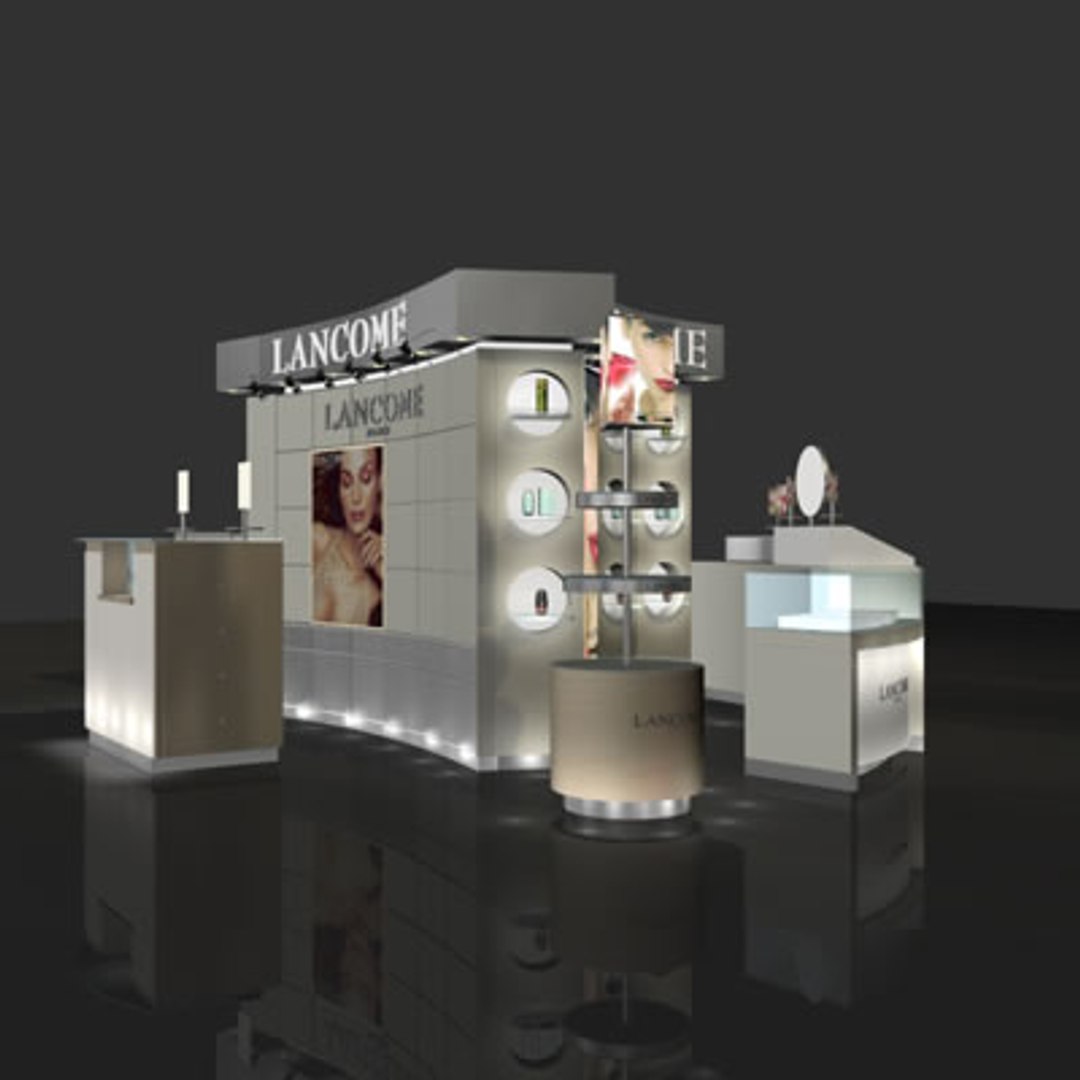 3d loreal lancome stand