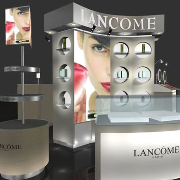 3d loreal lancome stand