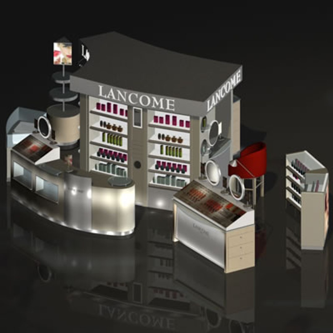 3d loreal lancome stand