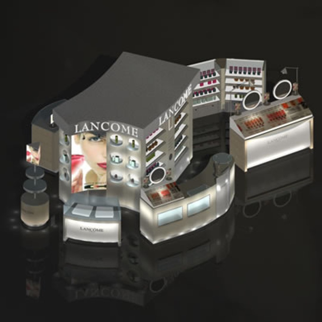 3d loreal lancome stand