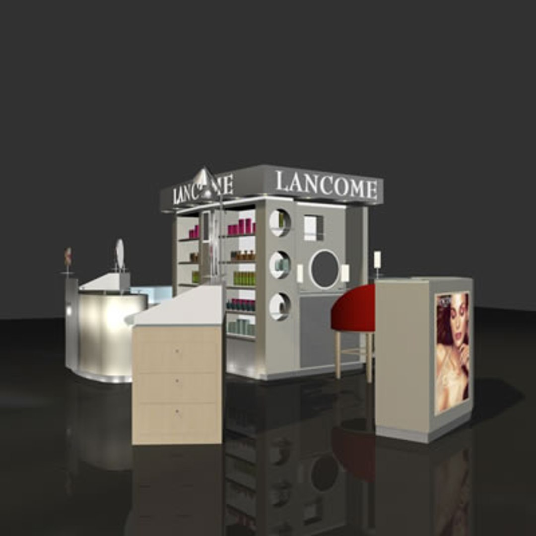 3d loreal lancome stand