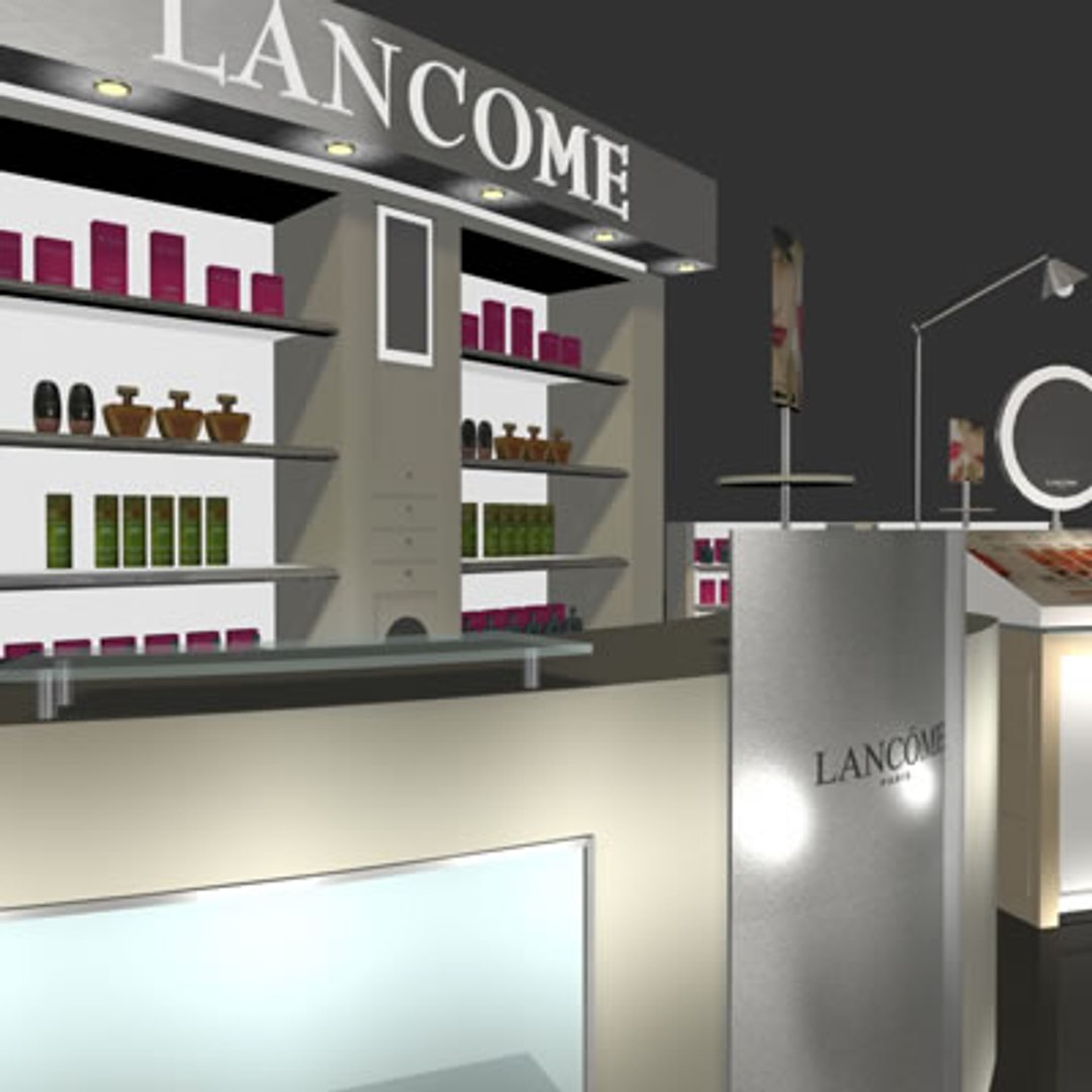3d loreal lancome stand