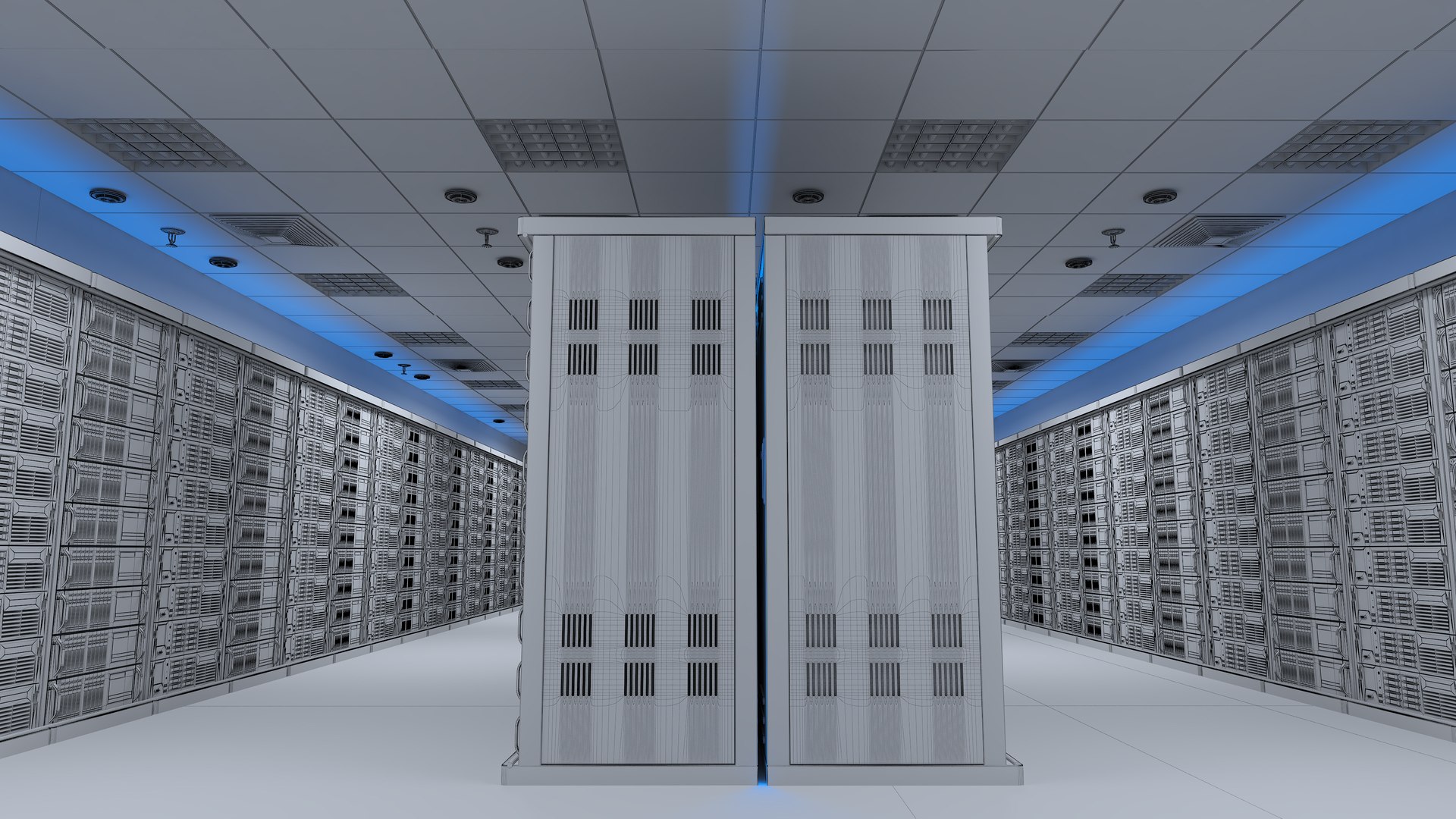 3D Server Room Data Center - TurboSquid 2265801