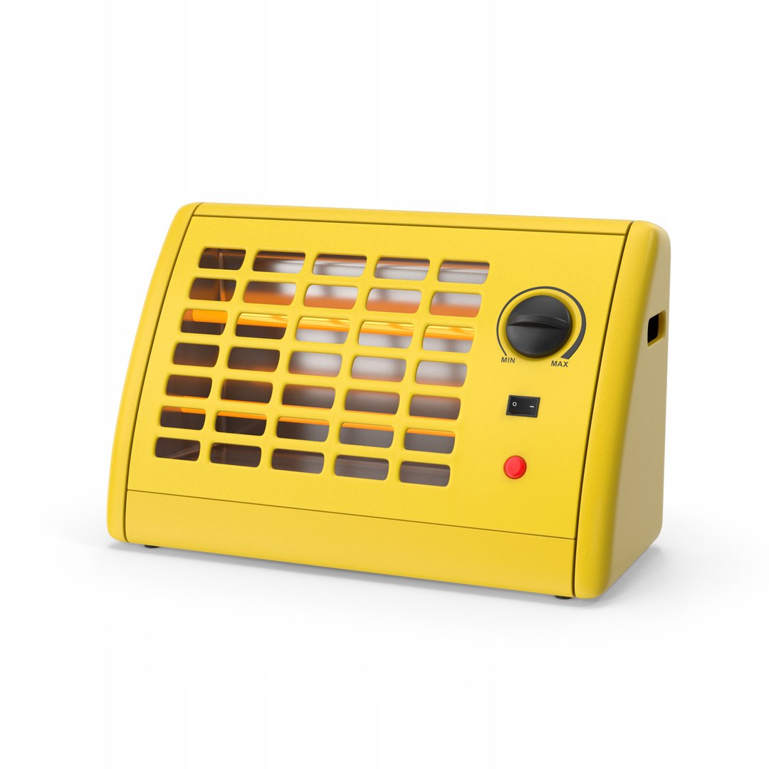 Yellow Electric Heater 3D Model - TurboSquid 1910171