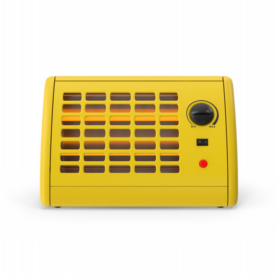 Yellow Electric Heater 3D Model - TurboSquid 1910171