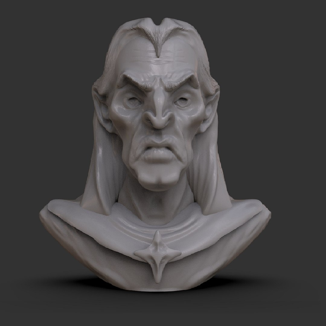 Dracula Bust 3D model - TurboSquid 2130288