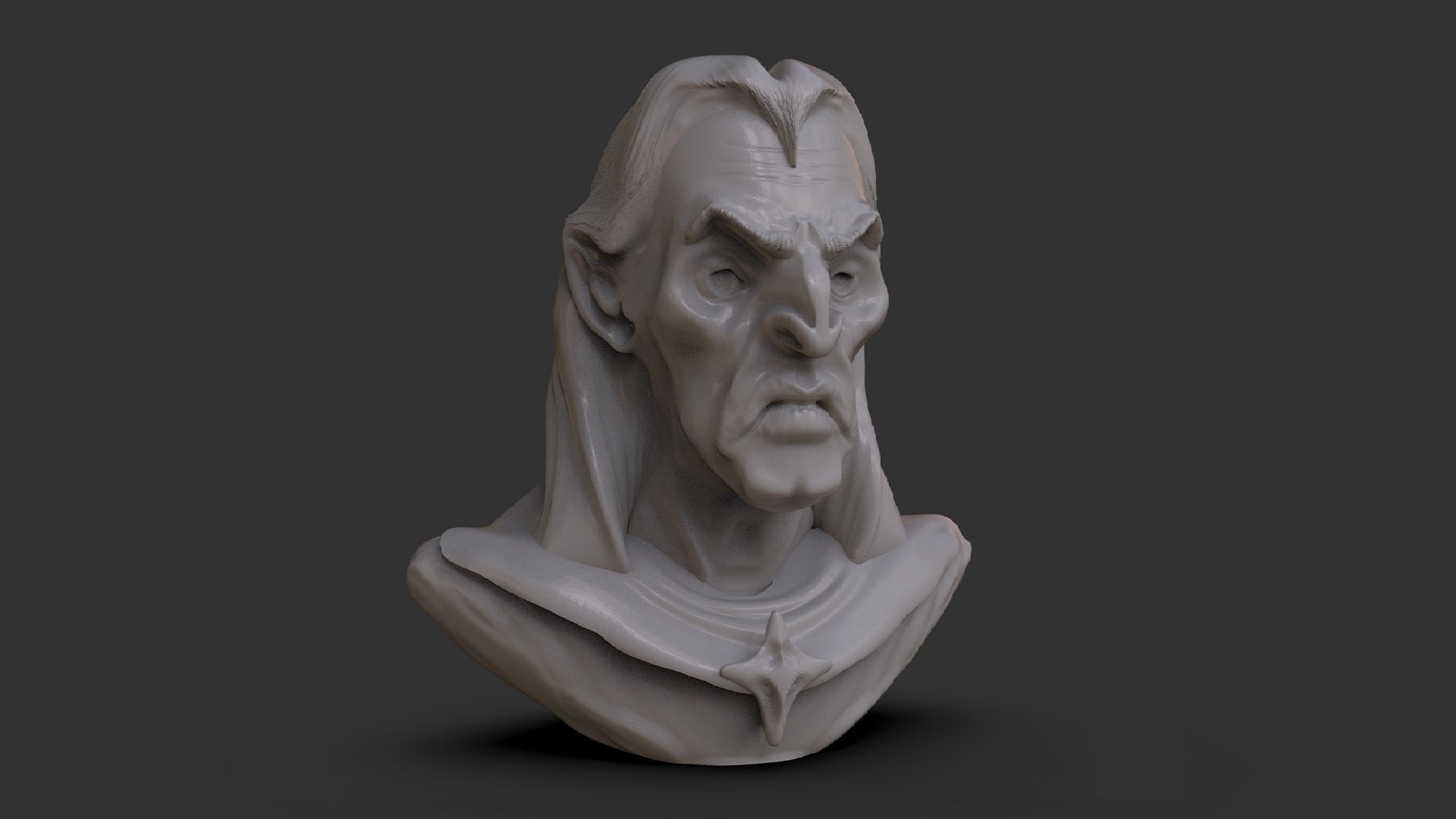 Dracula Bust 3D model - TurboSquid 2130288