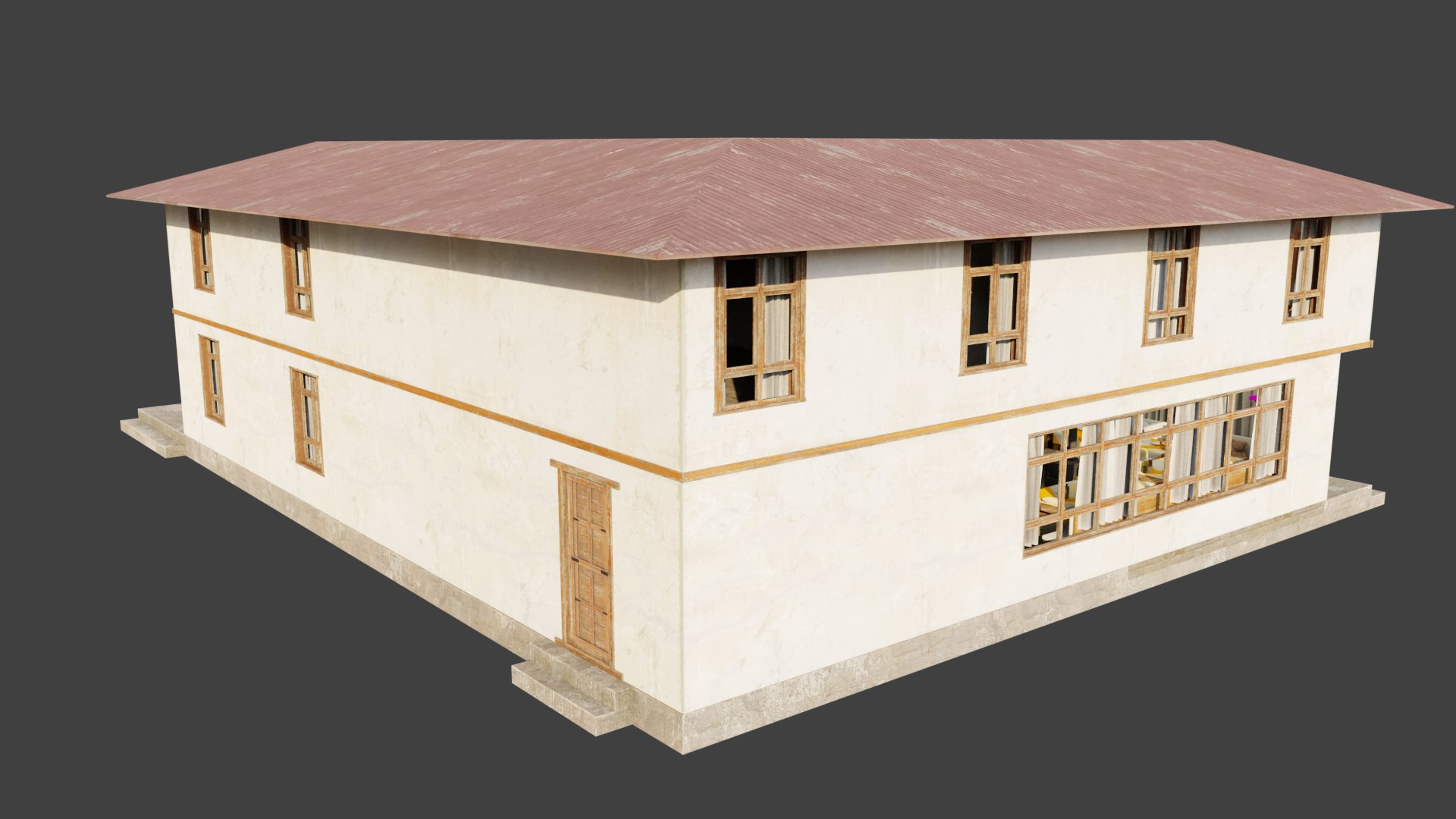 3D Mountain Lodge - TurboSquid 1921410