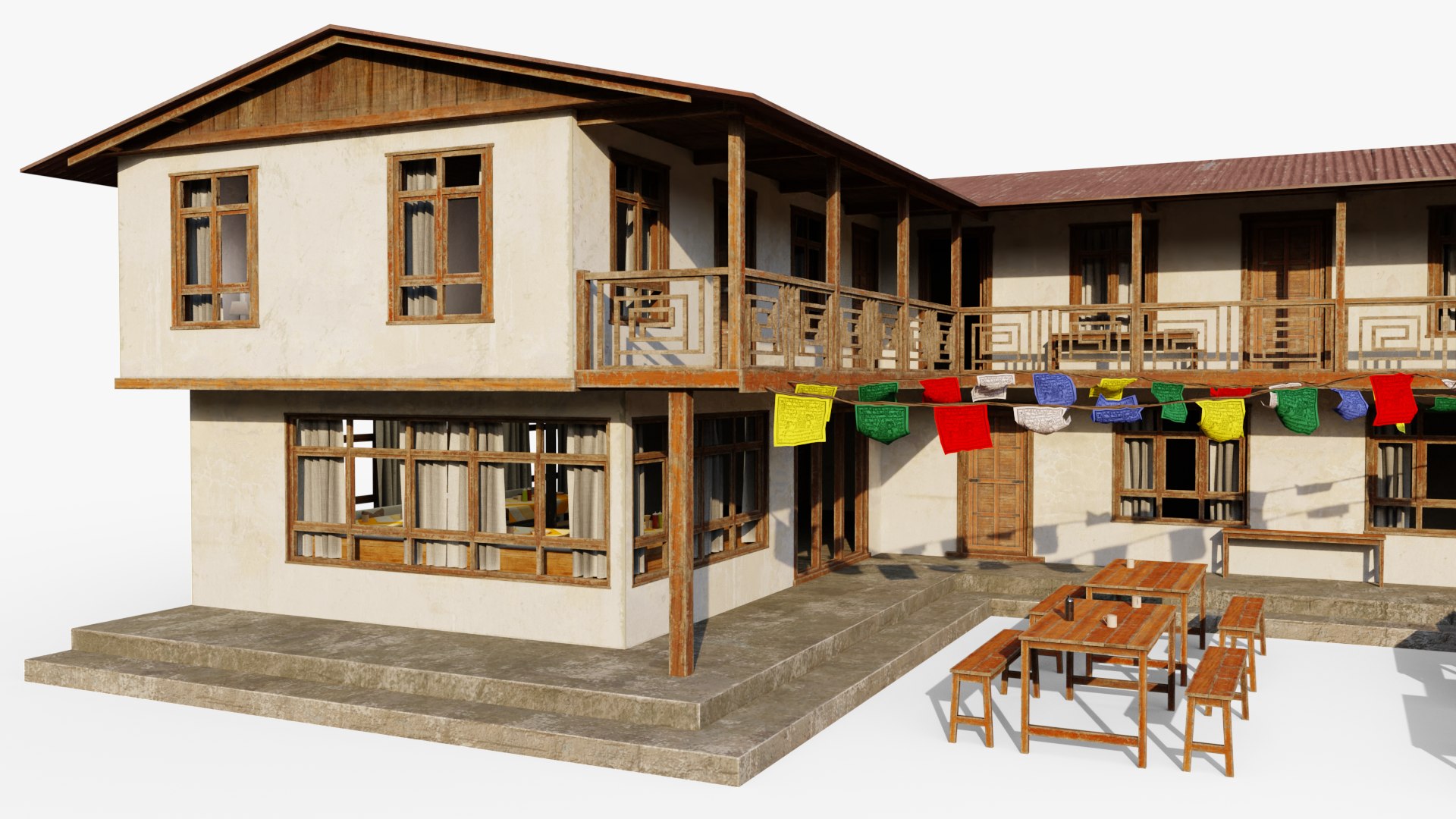 3D Mountain Lodge - TurboSquid 1921410
