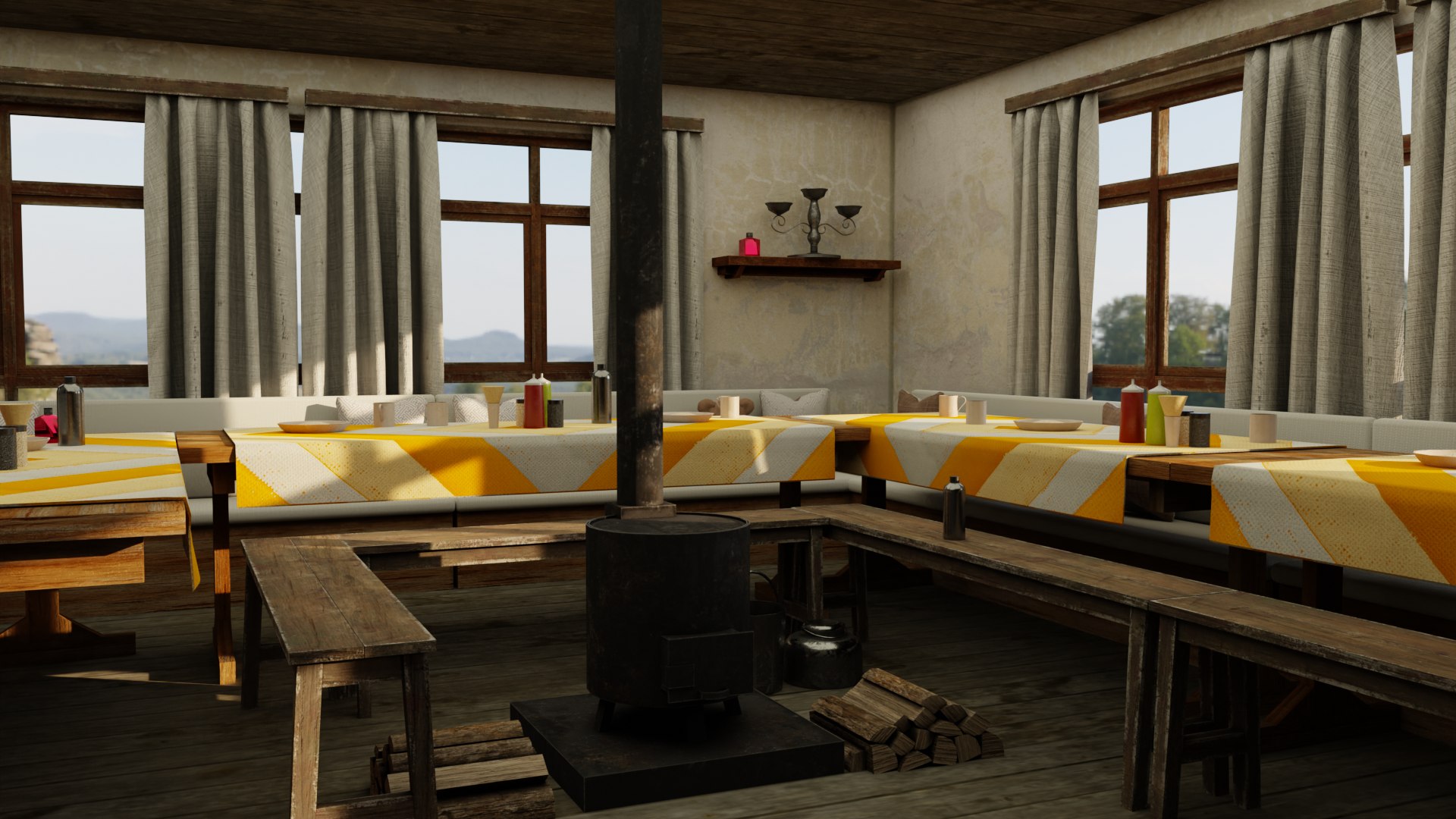 3D Mountain Lodge - TurboSquid 1921410