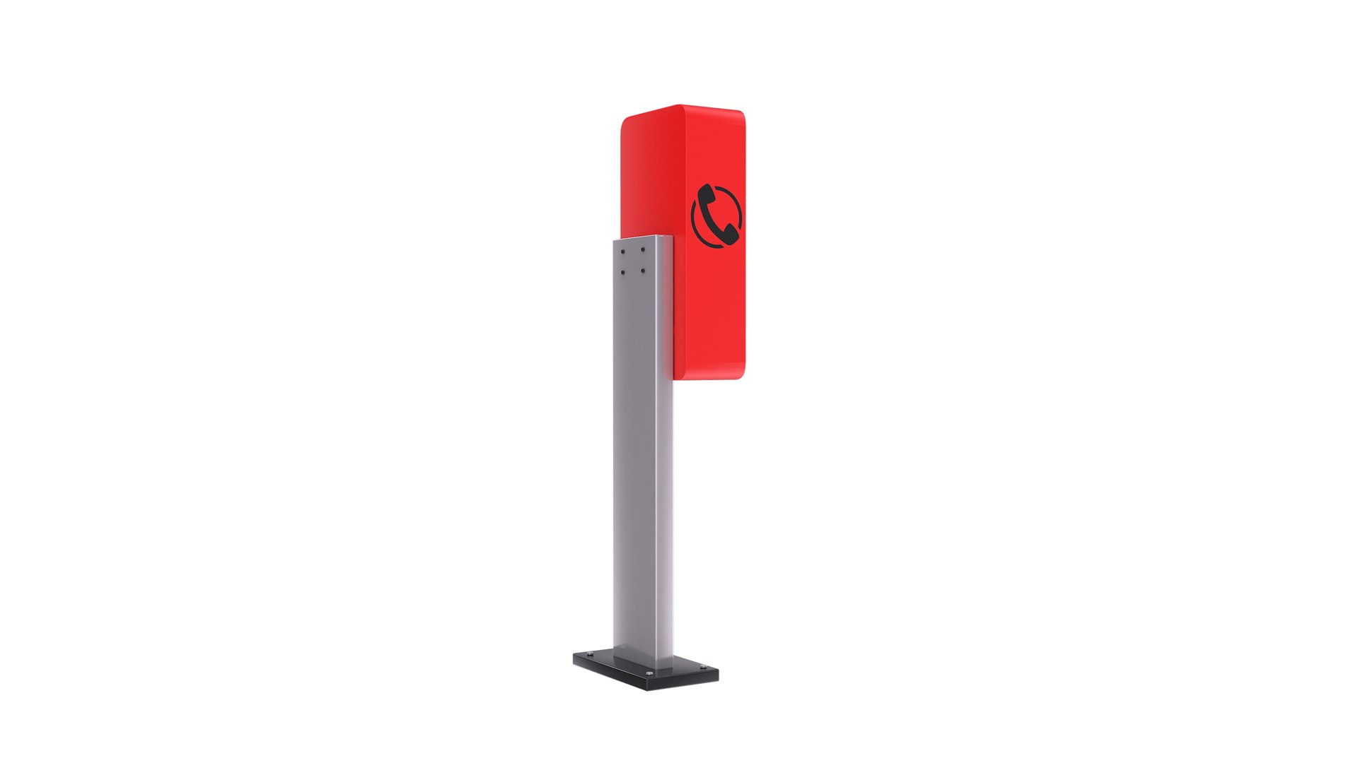 3D Pay Phone 2 - Red - TurboSquid 1920839